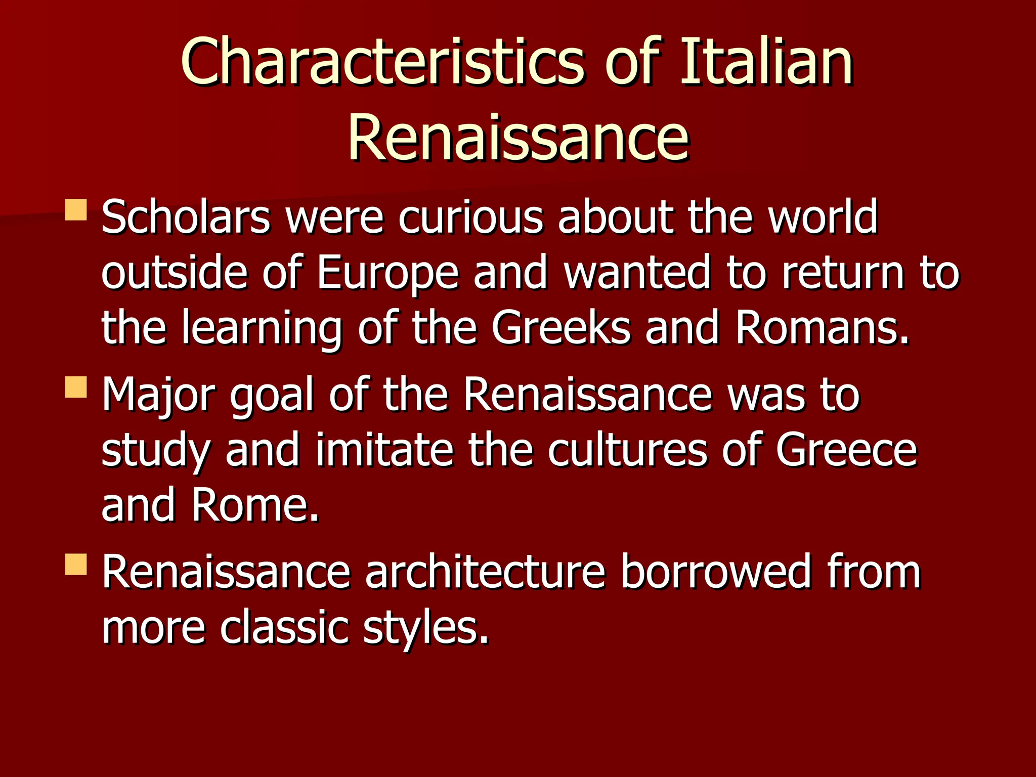 Section 1 The Italian Renaissance- Section 1: Italy: Birthplace of ...