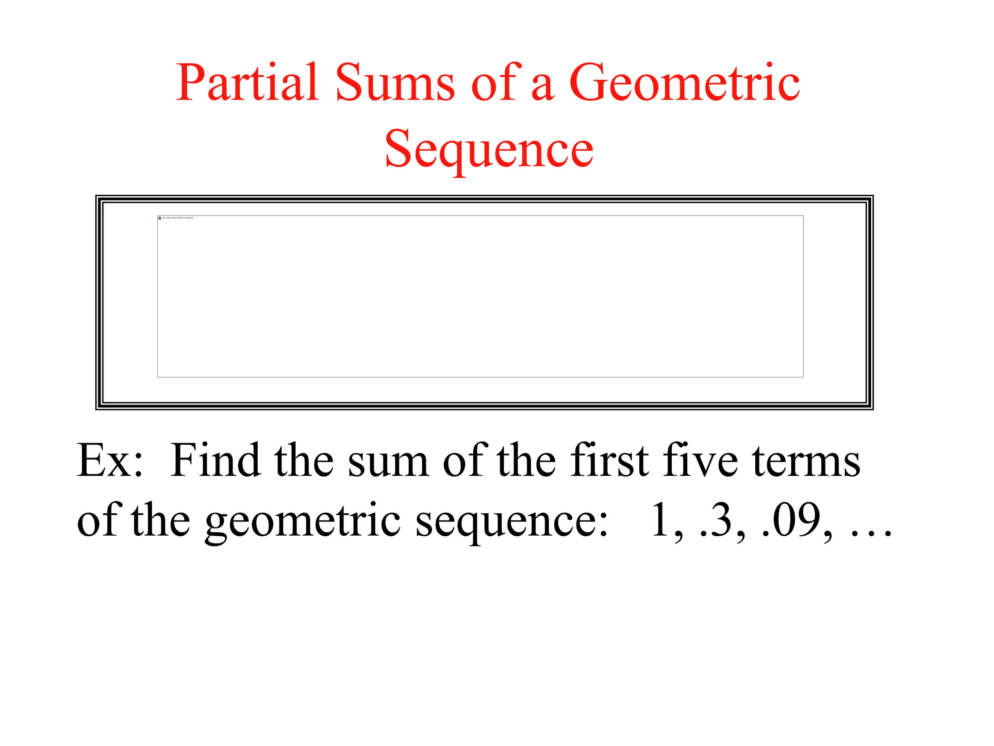 Sect Geometric sequence to download7.3.ppt
