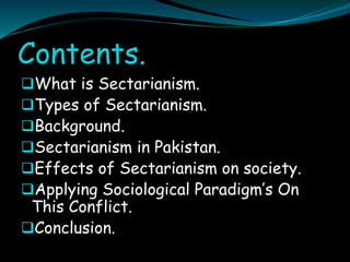 Sectarianism | PPTX