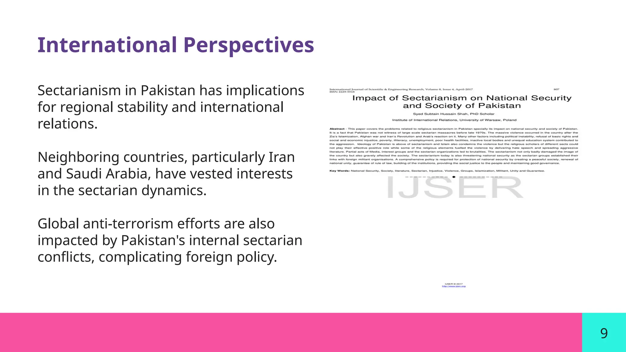 Sectarianism-in-pakistan, history's of Pakistan | PPT