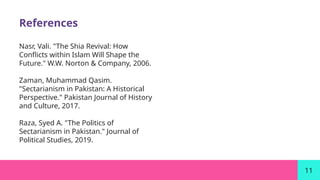 Sectarianism-in-pakistan, history's of Pakistan | PPTX