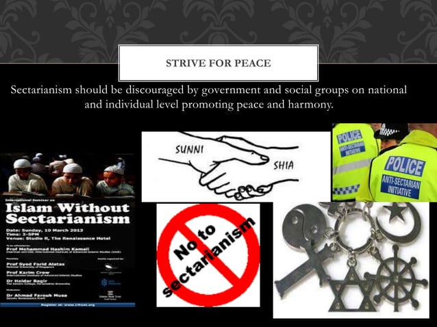 Sectarianism presentation | PPT