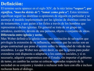 Sectas | PPT