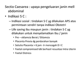 Sectio caesarea | PPTX
