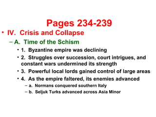 Section 1 Byzantine Empire--World History 1 | PPT