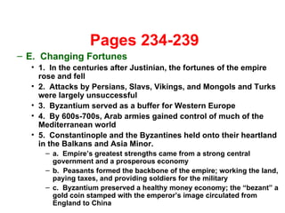 Section 1 Byzantine Empire--World History 1 | PPT