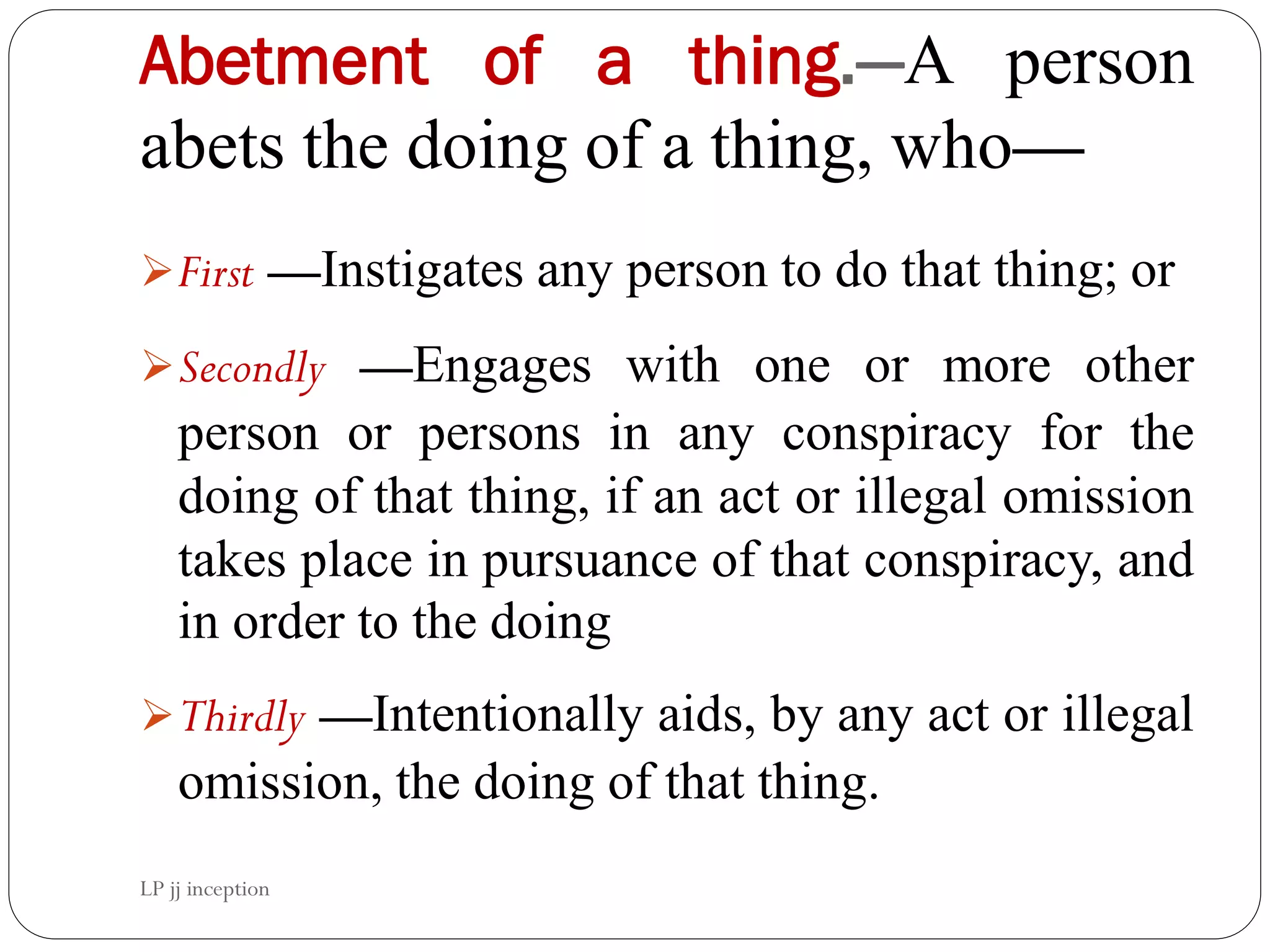 ABETMENT | PDF