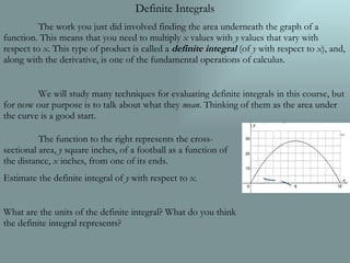 Section 1-3 -- Definite Integrals | PPT