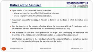 Section 148-it-act1961 | PDF