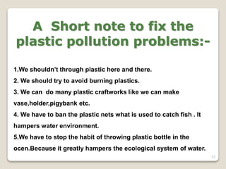 A presentation About Recycling Plastic Bottles | PPTX