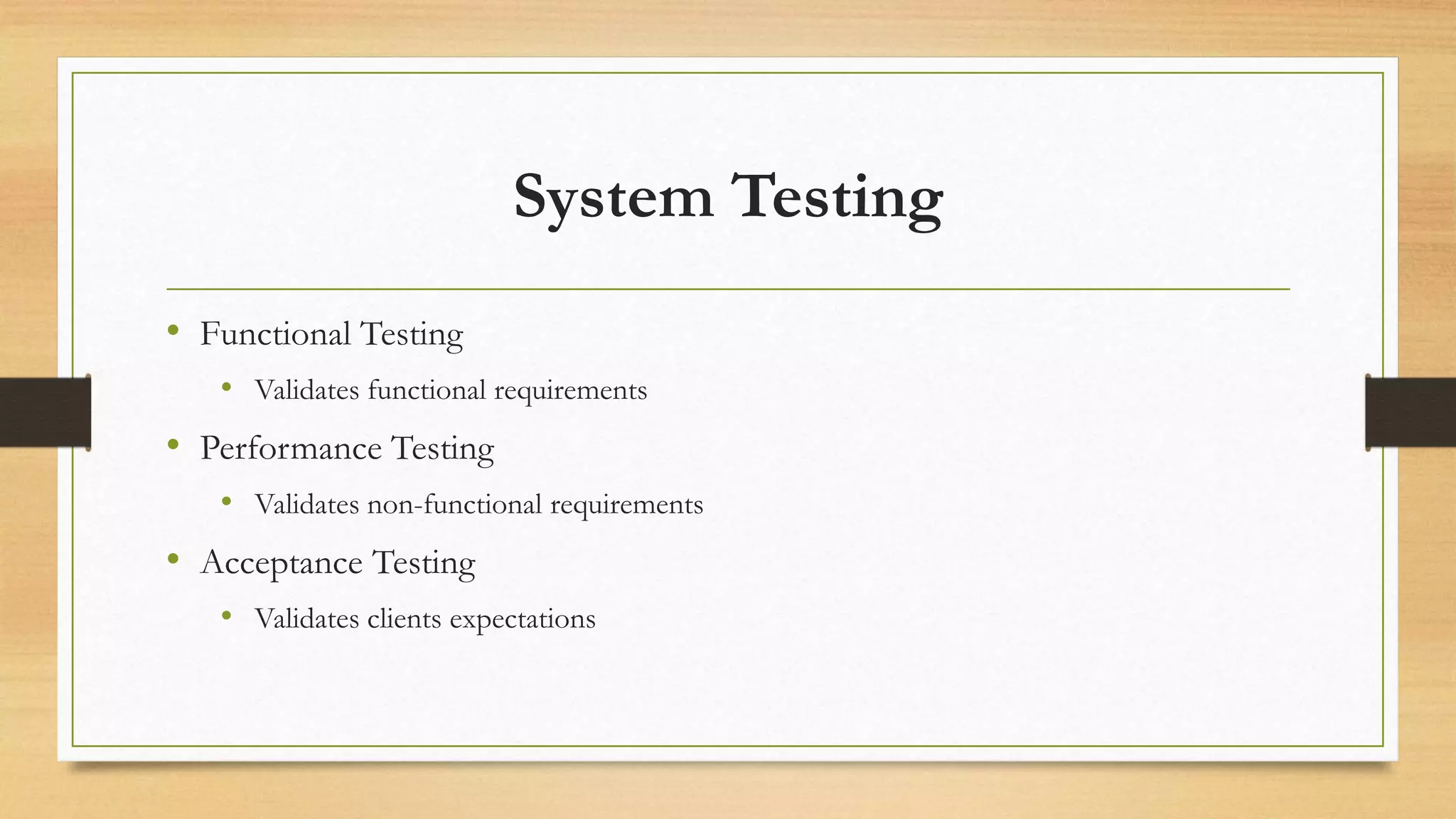 Integration system acceptance test | PPTX | Operating Systems ...