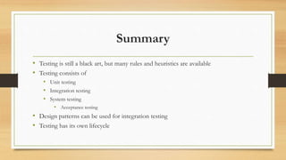 Integration system acceptance test | PPTX | Operating Systems ...