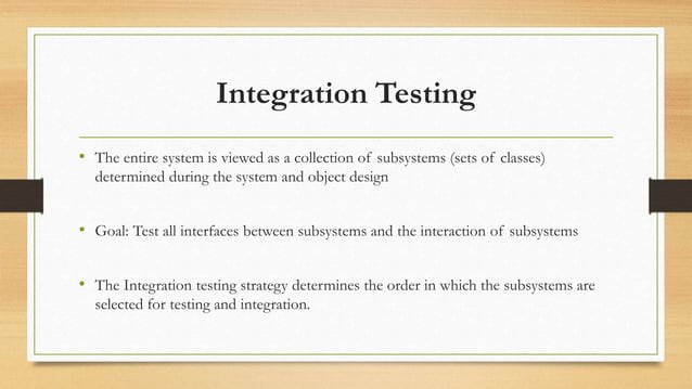 Integration system acceptance test | PPTX | Operating Systems ...