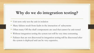 Integration system acceptance test | PPTX | Operating Systems ...