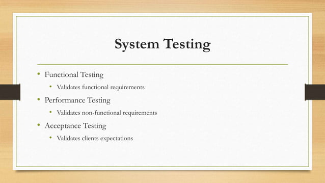 Integration system acceptance test | PPTX | Operating Systems ...