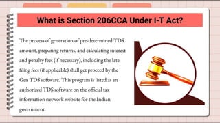 Filing Process for Section 206AB & 206CCA Using Gen TDS Software | PPT