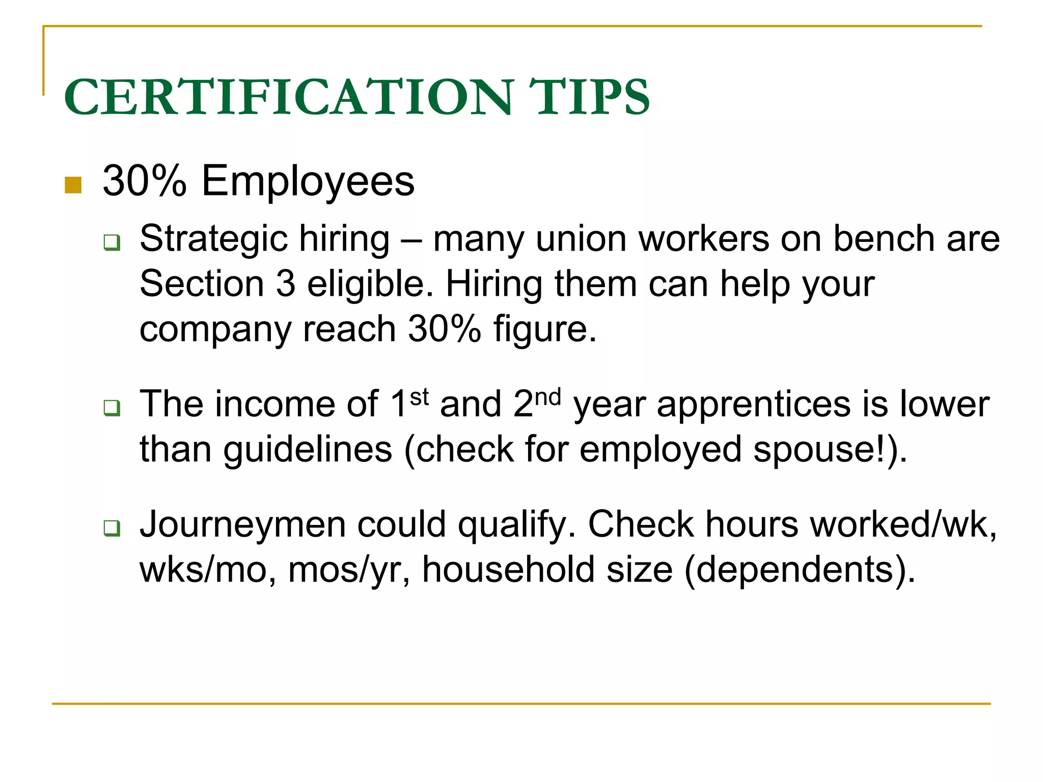 Section 3 Certification - City of St Paul | PDF