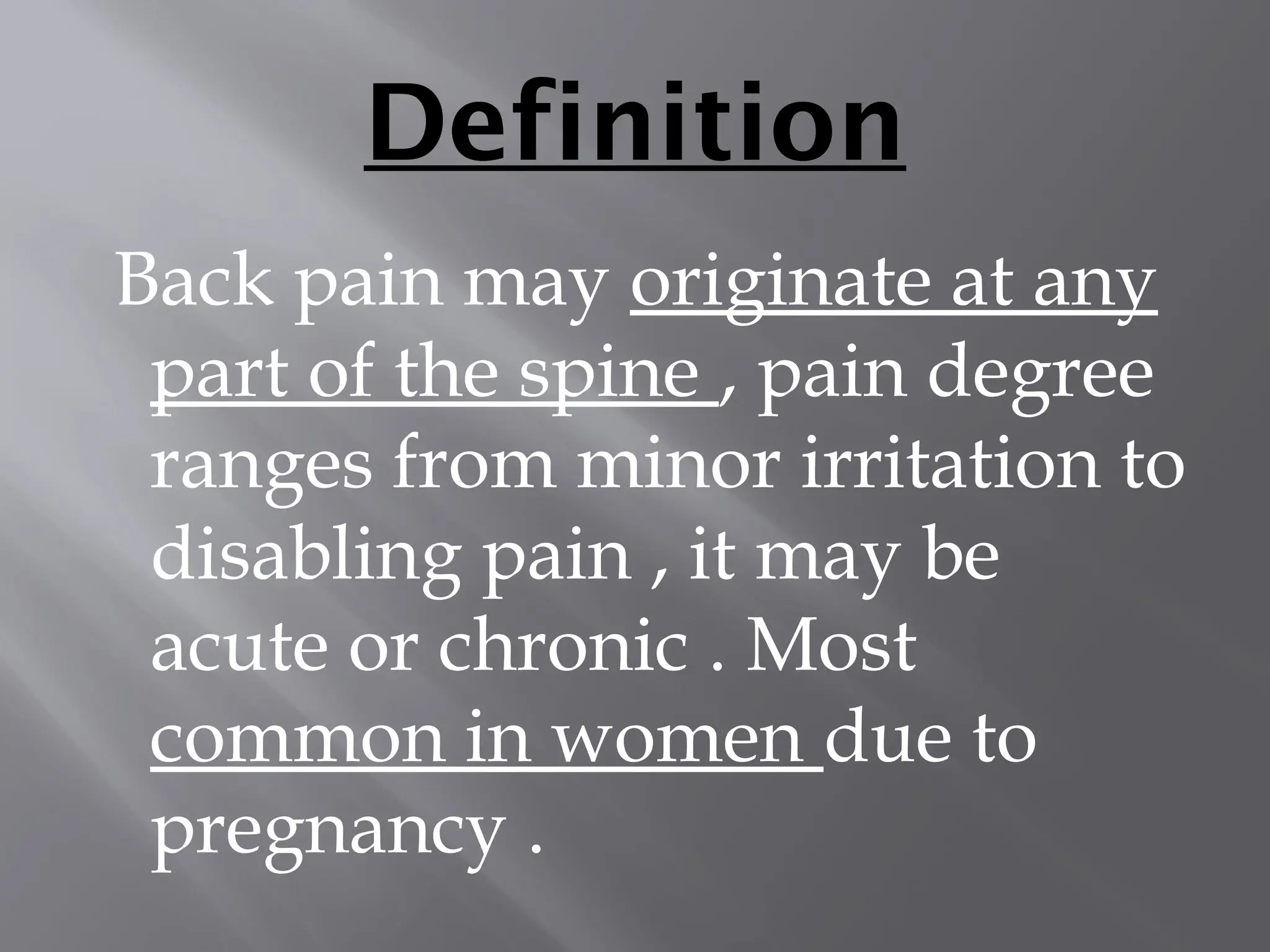 Section-3-Low-back-pain.pptx a | PPT