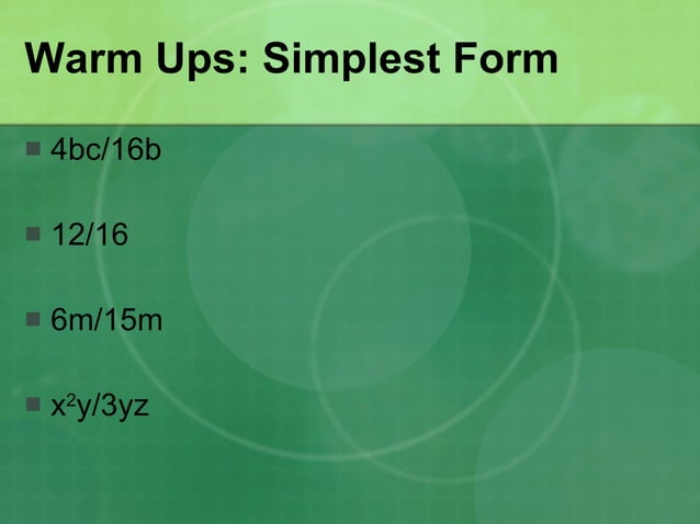 Section 4.5 Plus Warm Ups | PPT | Desserts and Baking | Food & Drink