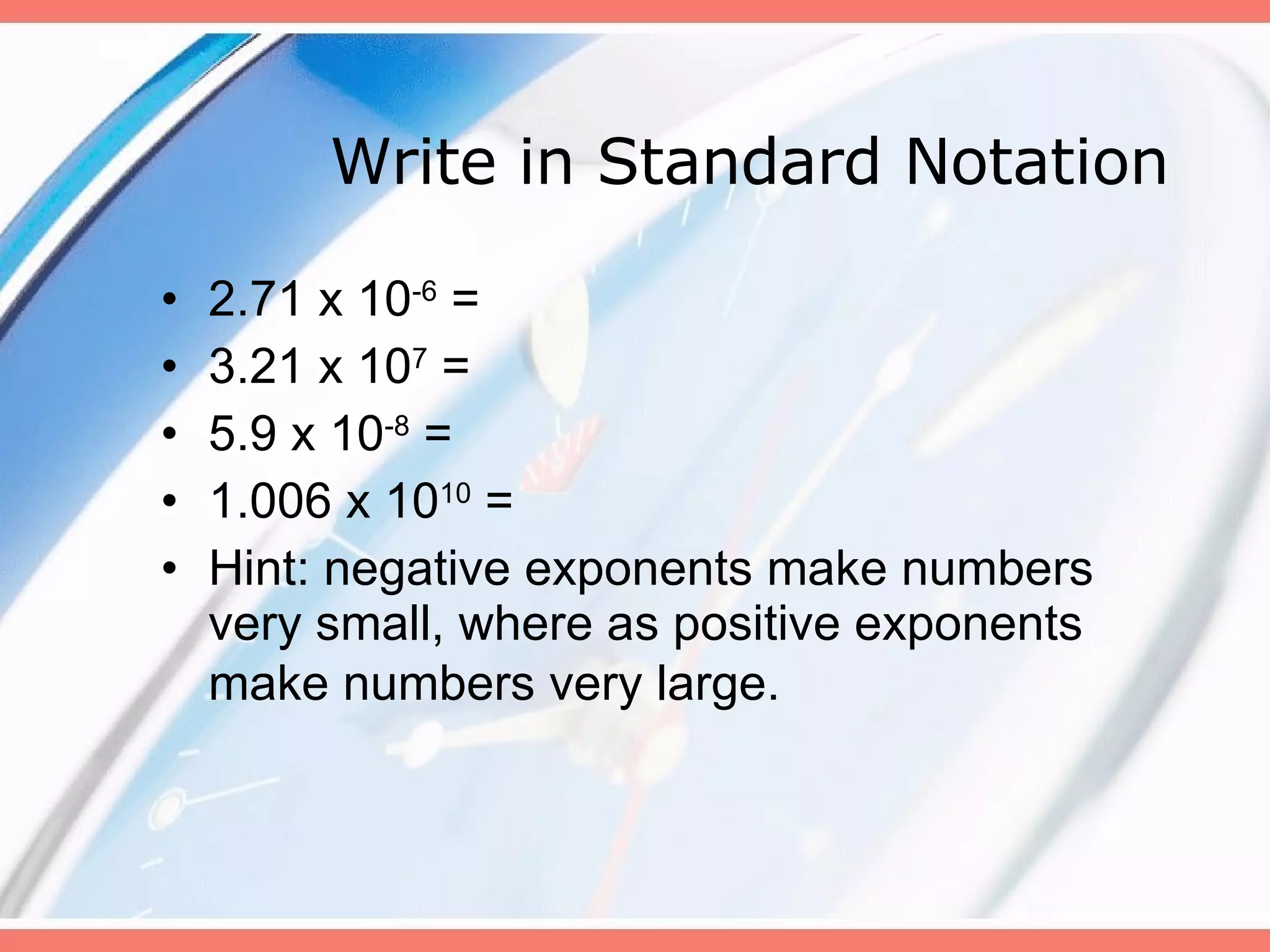 Section 4.6 And 4.9: Rational Numbers and Scientific Notation | PPT