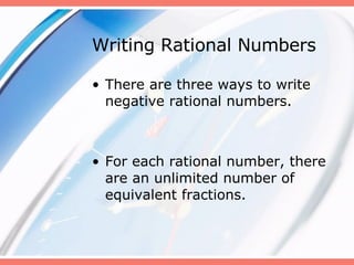 Section 4.6 And 4.9: Rational Numbers and Scientific Notation | PPT