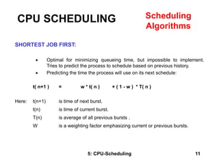 CPU Scheduling | PPT