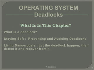 Dead Lock | PPT