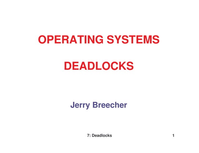 Section07 Deadlocks Pdf
