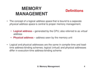 Section08 memory management | PDF