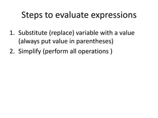 Section 1.1 evaluating expressions | PPTX | Programming Languages ...