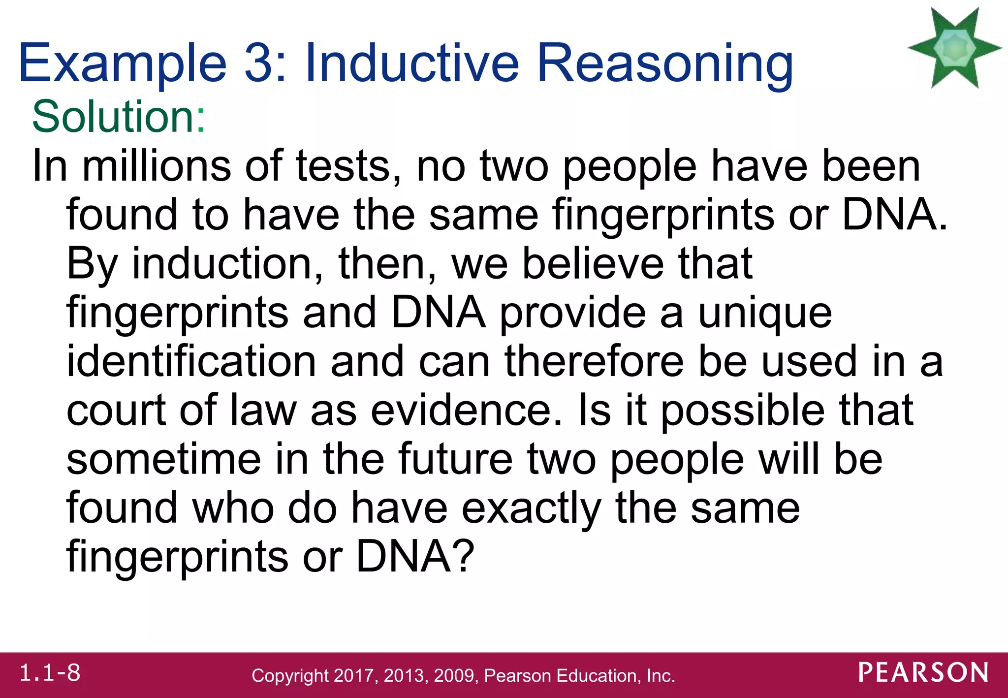 Section 1.1 inductive & deductive reasoning | PPTX