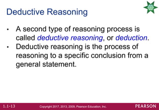 Section 1.1 inductive & deductive reasoning | PPTX