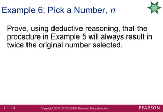 Section 1.1 inductive & deductive reasoning | PPTX