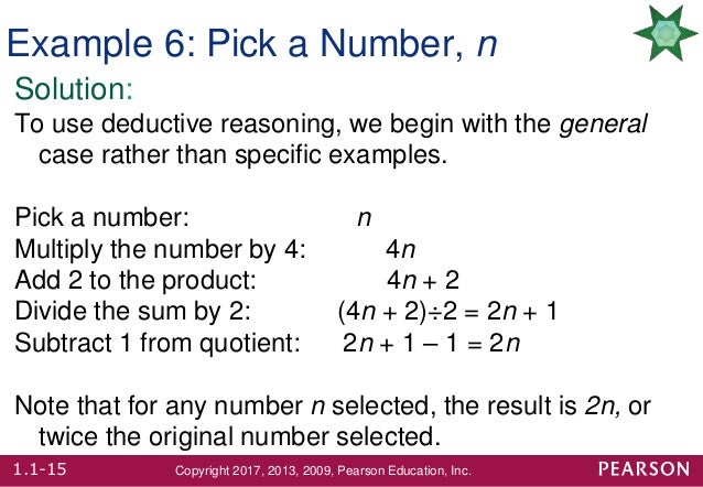 Problem Solving Deductive Reasoning Math Examples Problem Solving Deductive Reasoning Math Examples