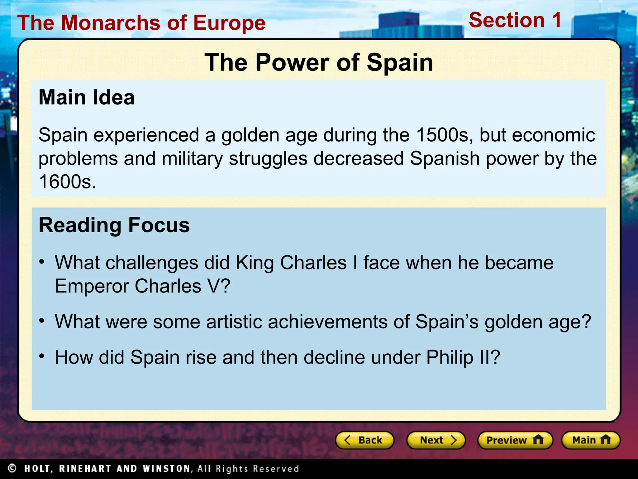 Monarchs of Europe English Social Studies.ppt