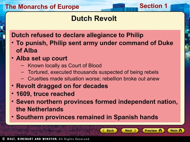 Monarchs of Europe English Social Studies.ppt