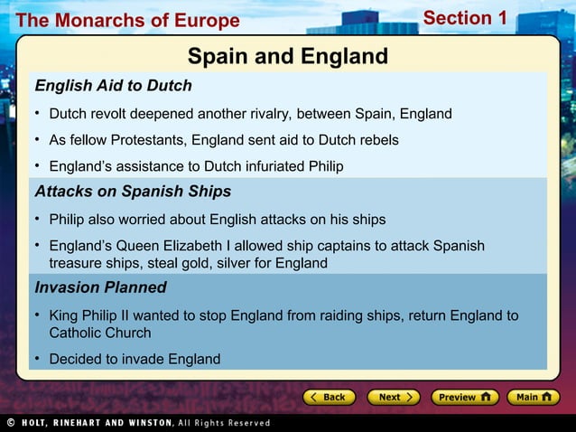 Monarchs of Europe English Social Studies.ppt