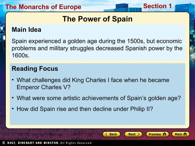 Monarchs of Europe English Social Studies.ppt