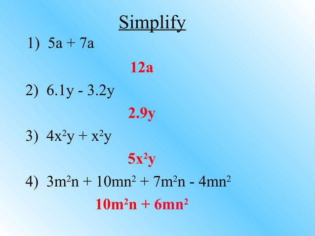 Section 1.5 distributive property (algebra) | PPT | Programming ...