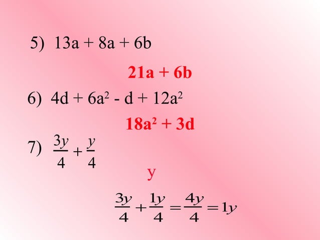 Section 1.5 distributive property (algebra) | PPT | Programming ...