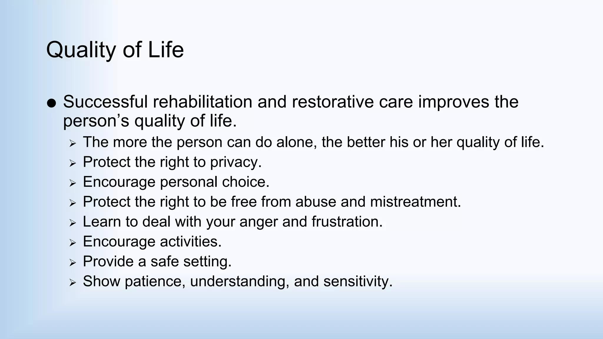 Section 1 assisting with rehabilitation and restorative nursing care-1 ...