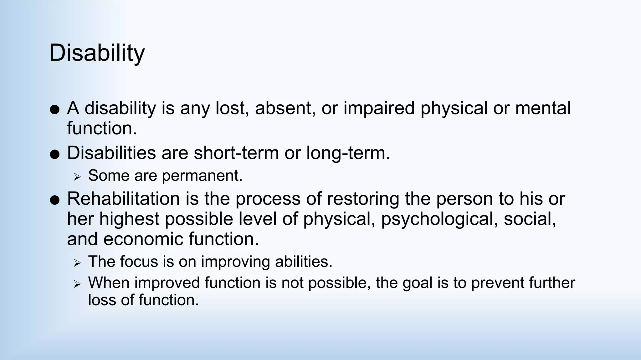 Section 1 assisting with rehabilitation and restorative nursing care-1 | PPTX