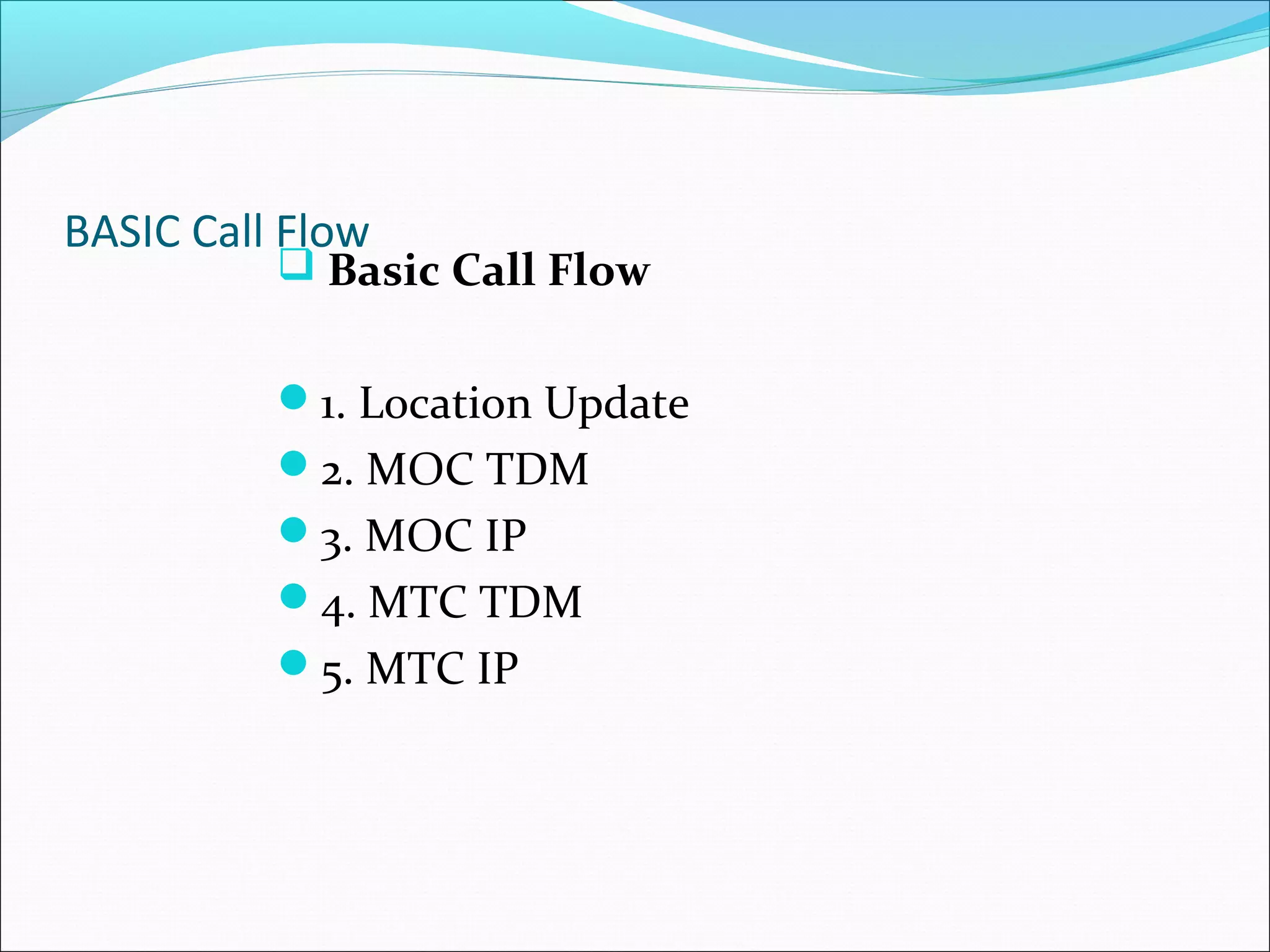 Basic GSM Call Flows | PPT