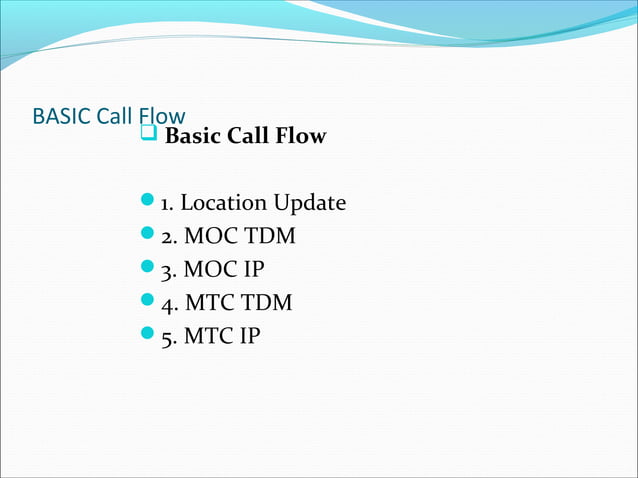Basic GSM Call Flows | PPT