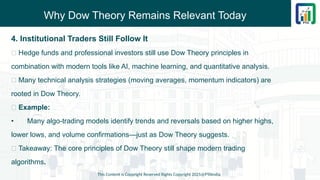 Section1 - Chapter 2 - The Dow Theory - CMT Level 1 Short Notes | PPTX