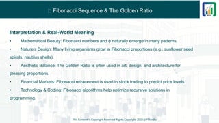 Section1 - Chapter 5 - The Fibonacci Sequence & Golden Ratio | PPT