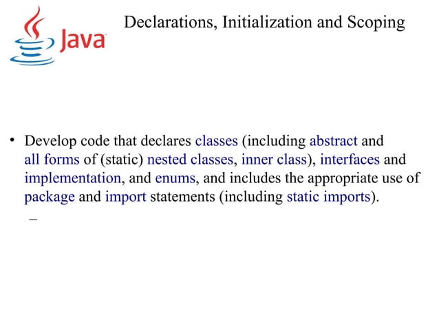 Section 1 declarations, initialization and scoping | PDF