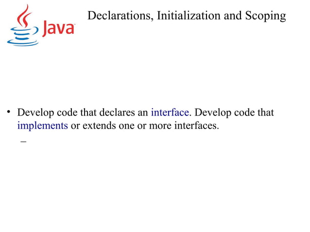 Section 1 Declarations Initialization And Scoping Ppt 9069