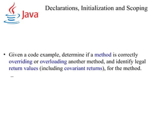 Section 1 declarations, initialization and scoping | PDF