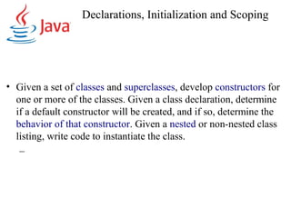 Section 1 declarations, initialization and scoping | PDF